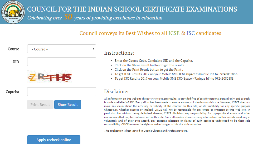 ICSE Board Class 10th Result & ISC Class 12th Result 2017 Declared at ... ICSE Board Class 10th Result & ISC Class 12th Result 2017 Declared at ...